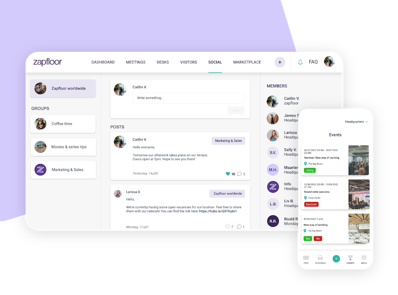 zapfloor | Workspace management software